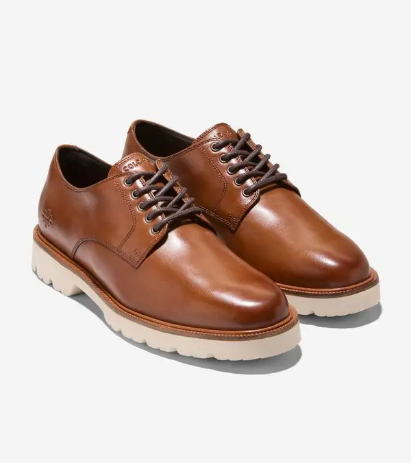 Cole Haan American Classics Plain Toe Oxfords - British Tan-angora