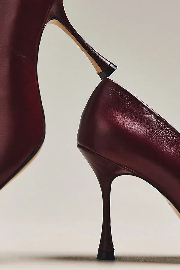 Anthropologie Classic Pointed-toe Pumps - Wine