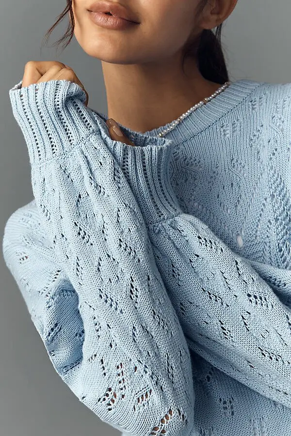 BISHOP + YOUNG Pointelle Knit Sweater