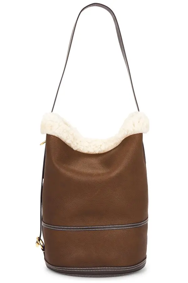 Ralph Lauren Shearling Bucket Bag