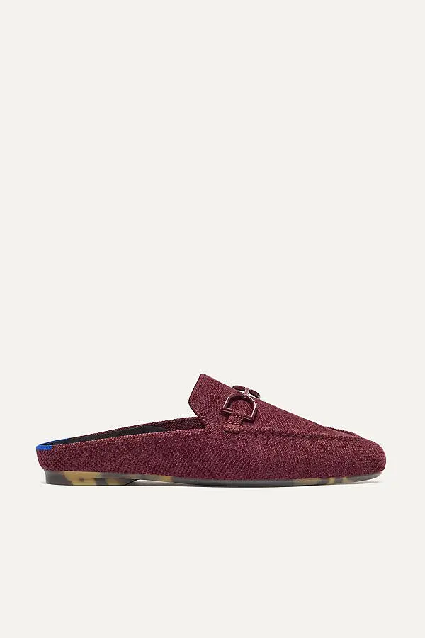 Rothy's The Revelvet™ Double Bit Loafer Mules - Wine