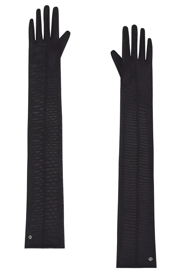 HANDSOME STOCKHOLM Mesh Long Gloves - Black
