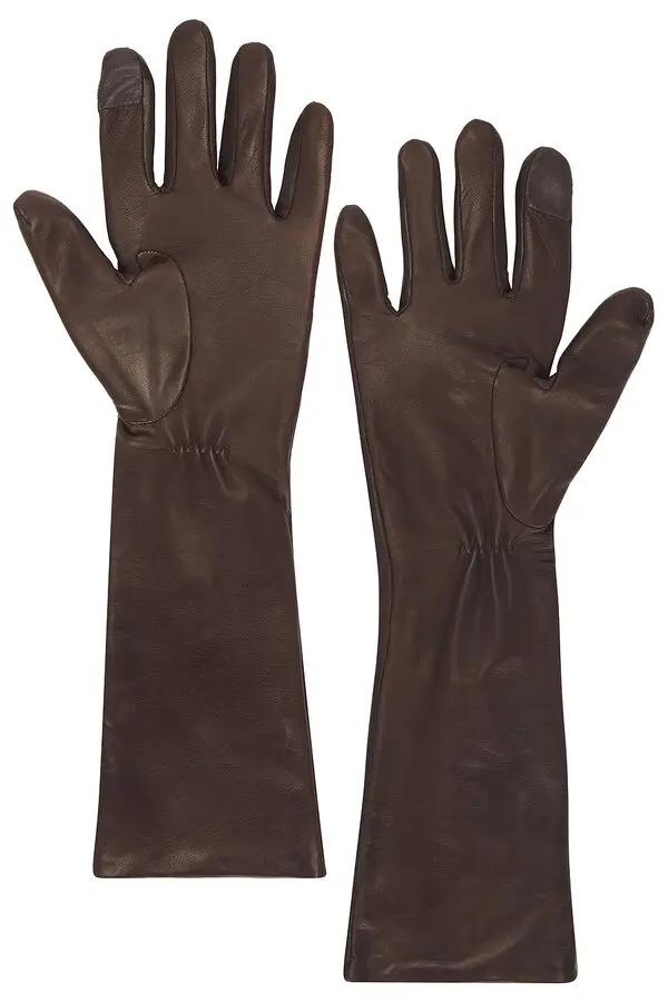 HANDSOME STOCKHOLM Essential Long Leather Gloves - London Tan