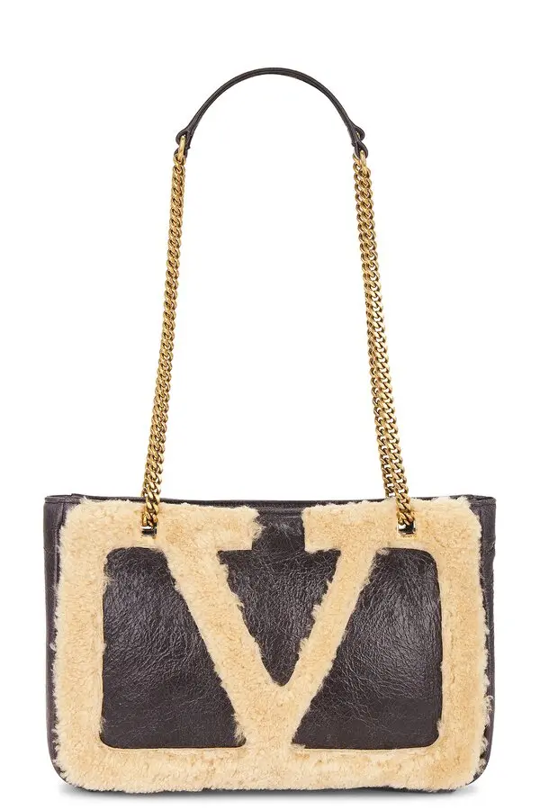Valentino Garavani Viva Superstar Small Tote Bag - Fango & Dark Beige