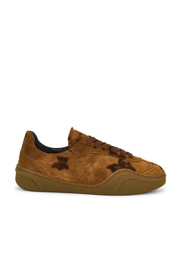 Acne Studios Bars Bear Print Sneakers - Rust Brown