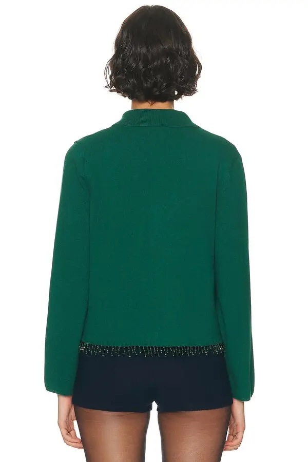 BODE Lodge Cardigan - Dark Green