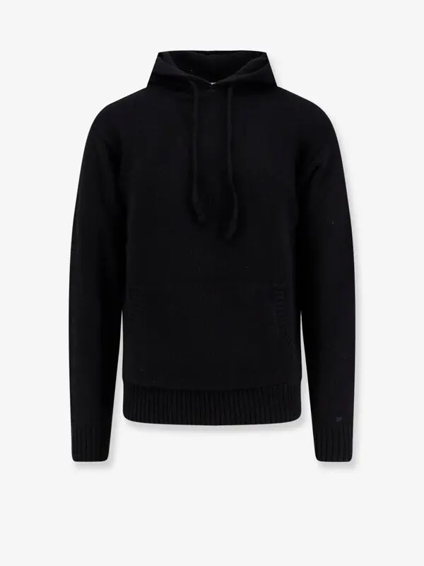 SEVEN GAUGE Hooded Wool Sweater - Black