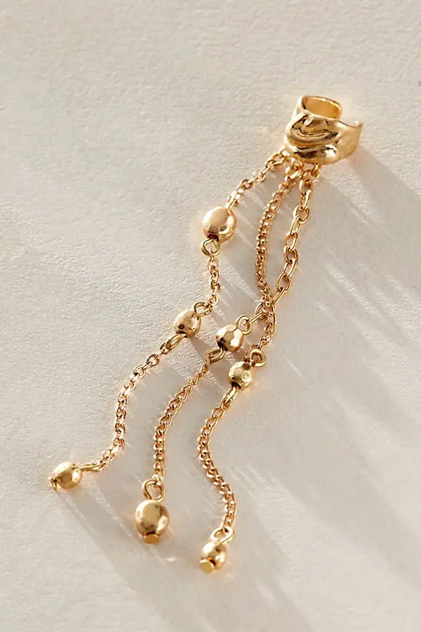 Free People Bells And Whistles Ear Cuff - Gold