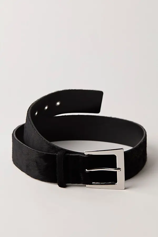 Free People Blaze Faux Pony Belt - Noir