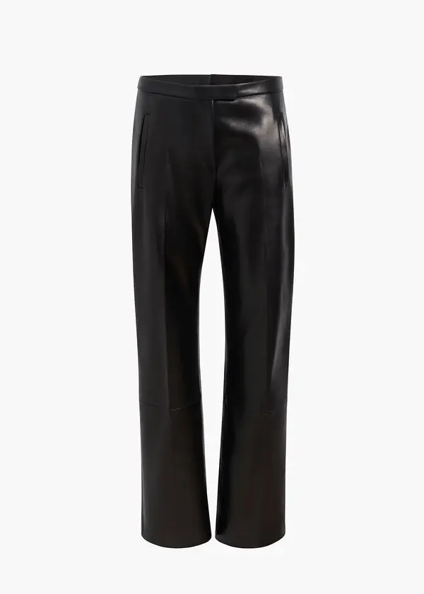 Khaite Miles Leather Pant - Black