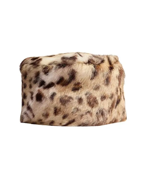 Khaite Koa Printed Hat - Leopard