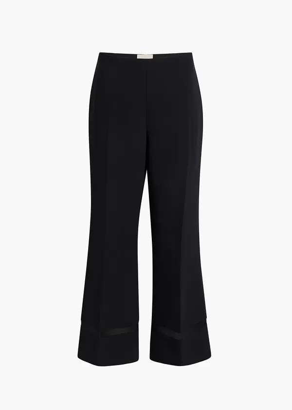 Khaite Wallace Bell-leg Pants - Black