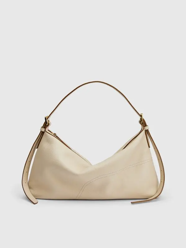 ATP ATELIER Castellare Grained Leather Shoulder Bag - Mandorla