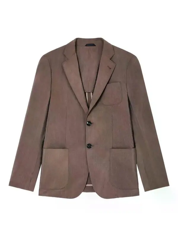 Giorgio Armani Single-breasted Patch-pocket Blazer