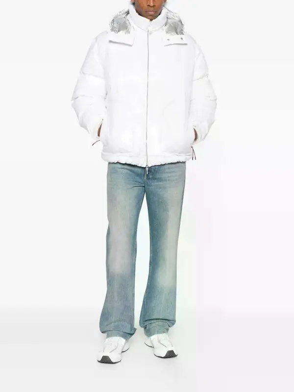 Casablanca Hooded Padded Jacket - White