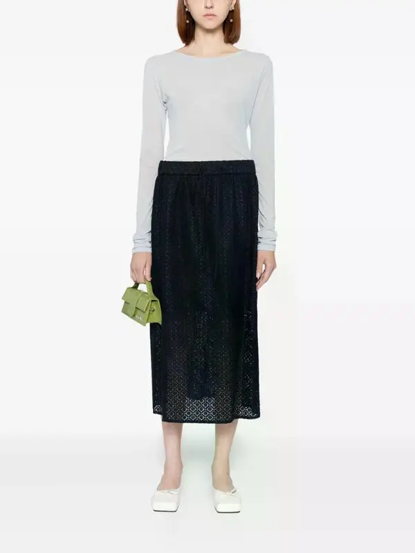 TO B. BY AGNÈS B. Sheer Long Sleeve Top