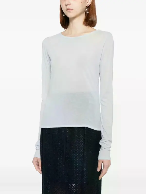 TO B. BY AGNÈS B. Sheer Long Sleeve Top