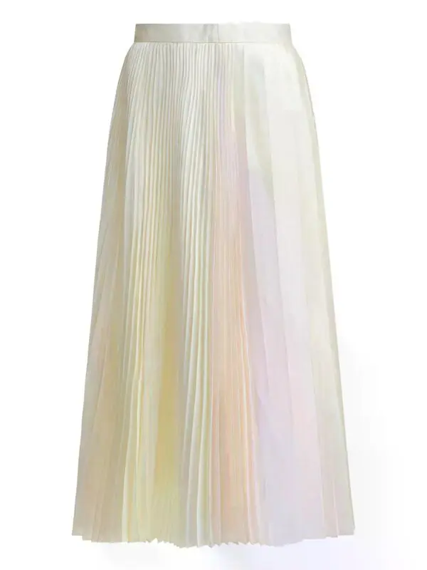 SANDBEIGE Pleated Midi Skirt - Neutrals