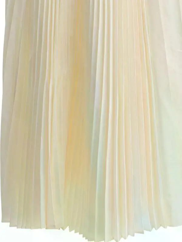 SANDBEIGE Pleated Midi Skirt - Neutrals
