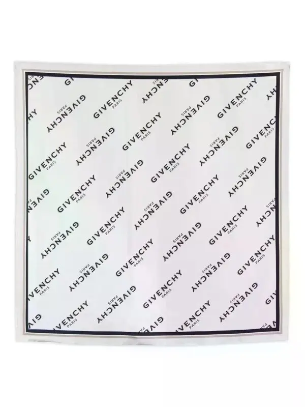 Givenchy Shadow Logo-printed Scarf - White