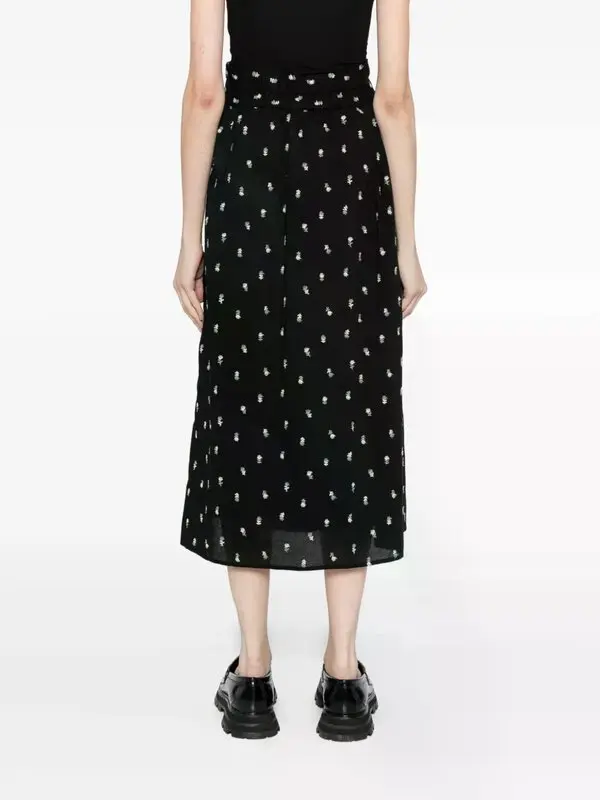 TO B. BY AGNÈS B. Floral Embroidered Skirt