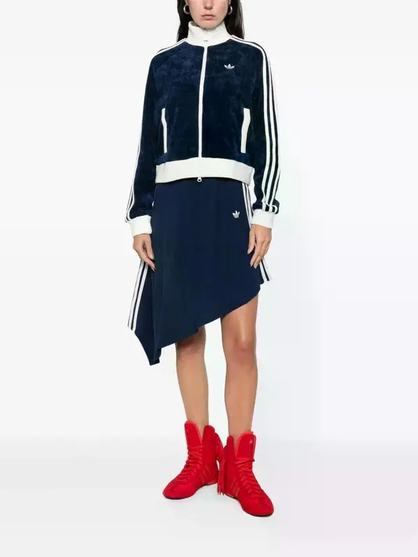 Adidas Waffle-texture Asymmetric Midi Skirt