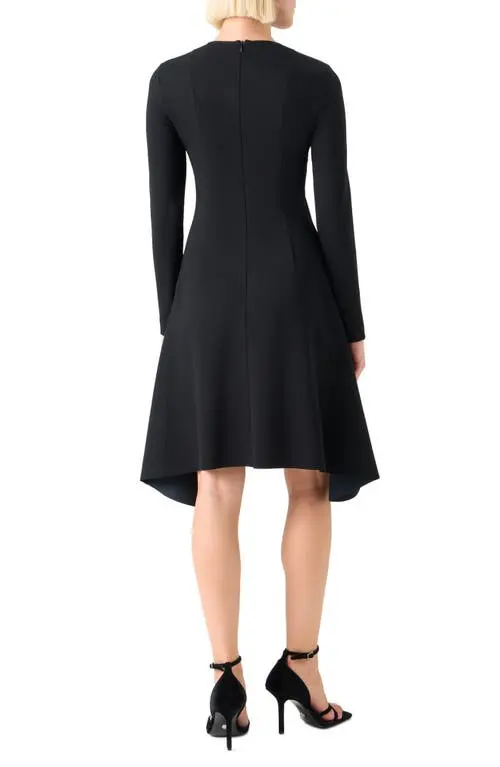 Akris Long Sleeve Asymmetric Midi Dress