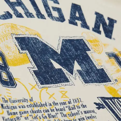 Mitchell & Ness Michigan Wolverines Heritage Scholar T-shirt