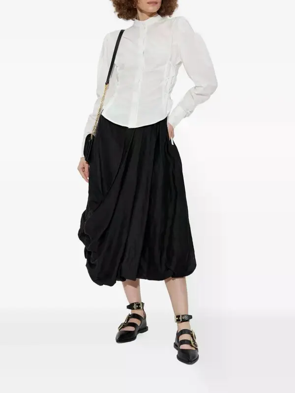 ALLSAINTS Nia Draped Midi Skirt