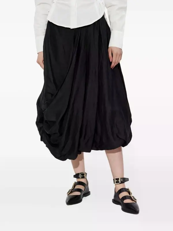 ALLSAINTS Nia Draped Midi Skirt