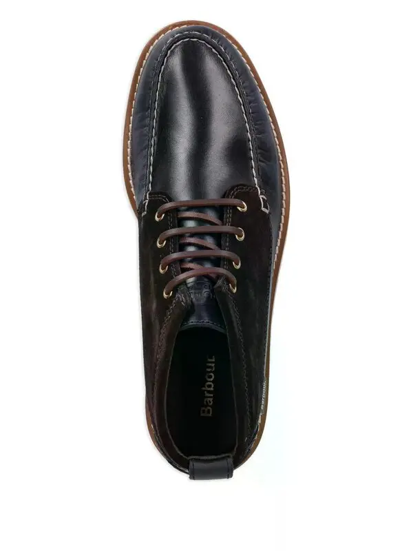 Barbour Suede Panel Lace-up Shoes - Blue