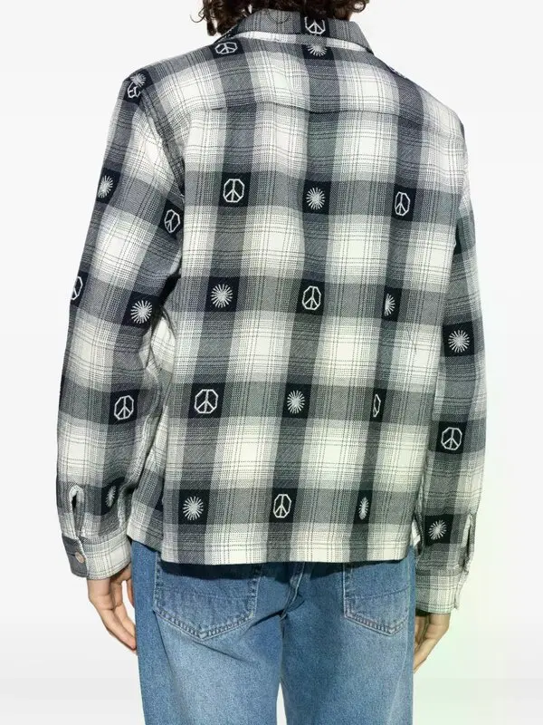 ALLSAINTS Peace-symbol Check Shirt