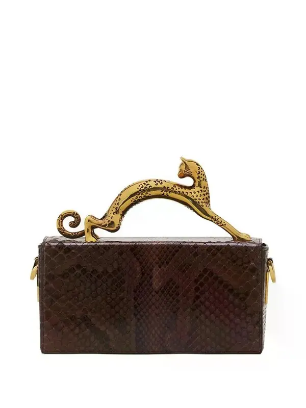 LANVIN Mini Python Cat Handle Bag