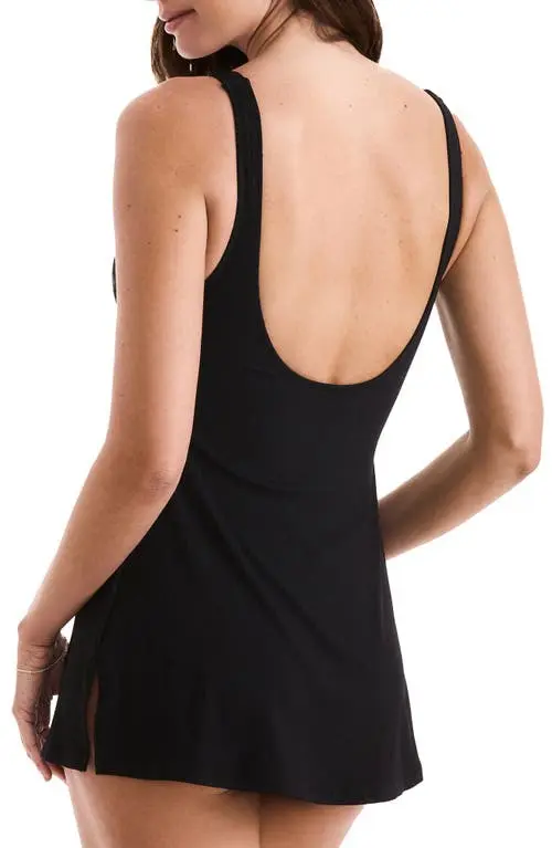 MIMI FLAMINGO Harper Rib Skirted Swim Dress