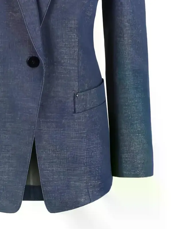 Giorgio Armani Single-breasted Denim Blazer