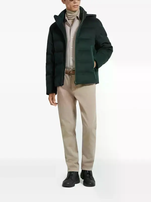 Zegna Zip-closure Jacket - Green