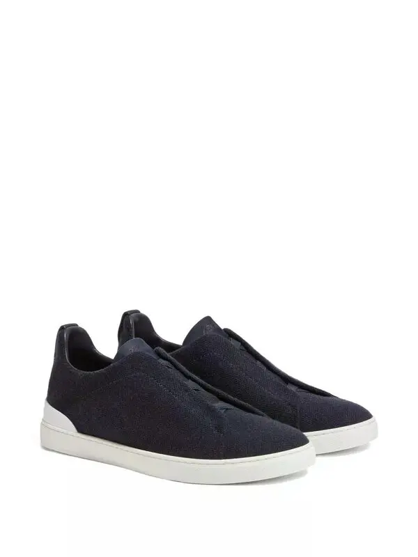 Zegna Triple Stitch Oasi Sneakers - Blue