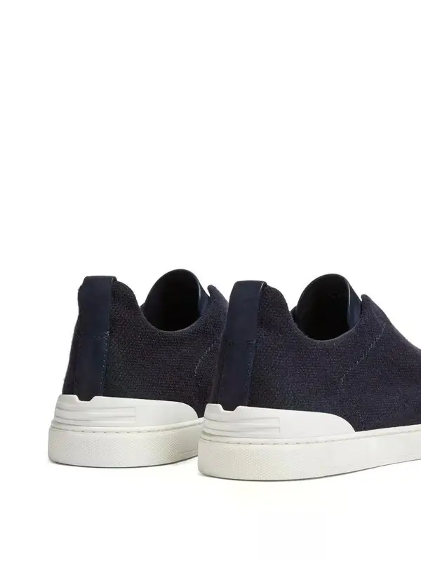 Zegna Triple Stitch Oasi Sneakers - Blue