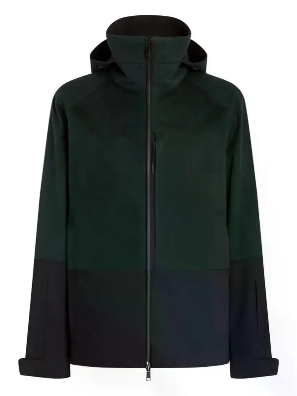 Zegna Oasi Two-tone Hooded Jacket - Green