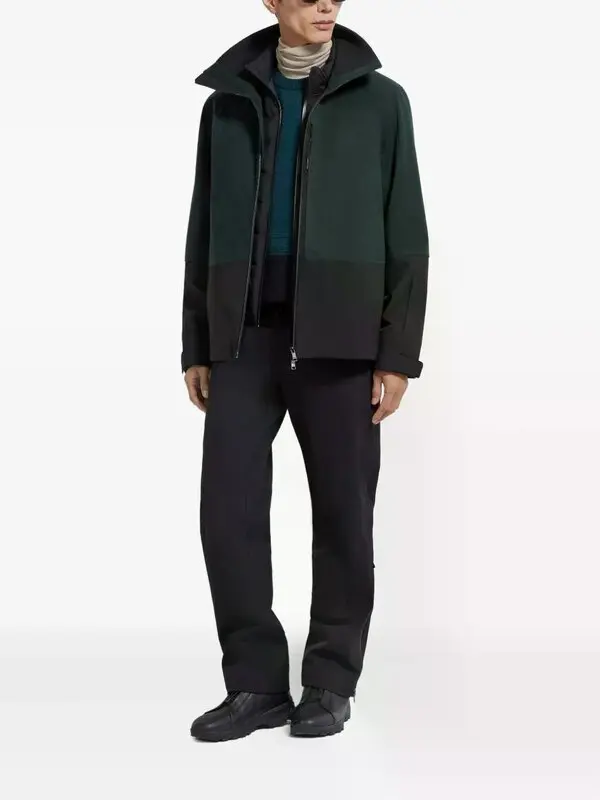 Zegna Oasi Two-tone Hooded Jacket - Green