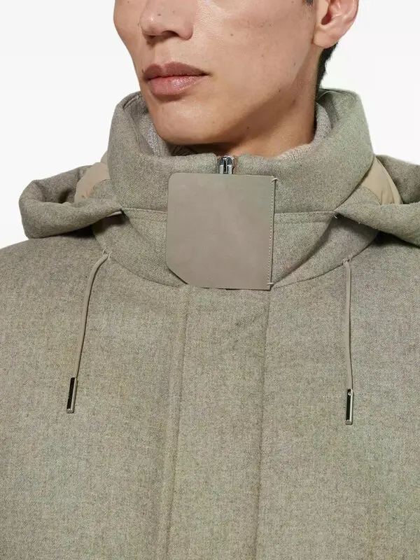 Zegna Hooded Wool Parka Coat