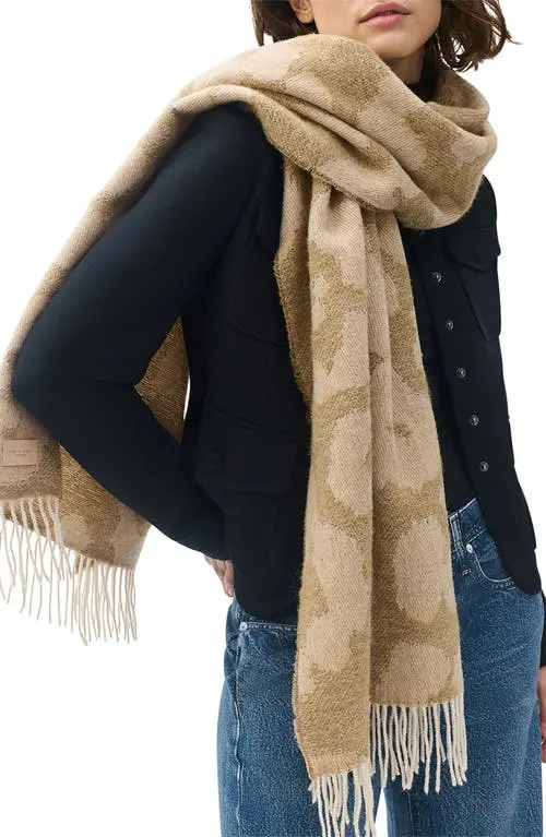 Rag & Bone Piper Wool Blend Scarf - Sand