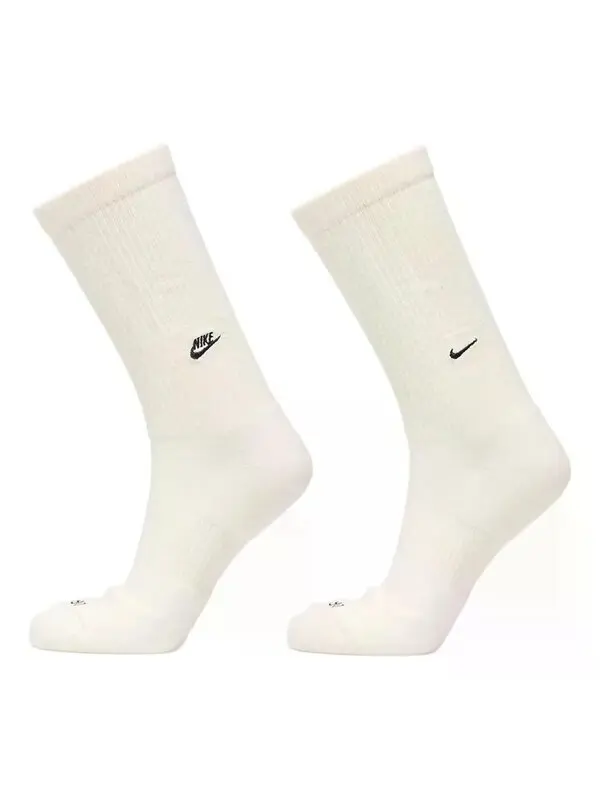 Nike Cushioned Logo-embroidered Socks - Neutrals