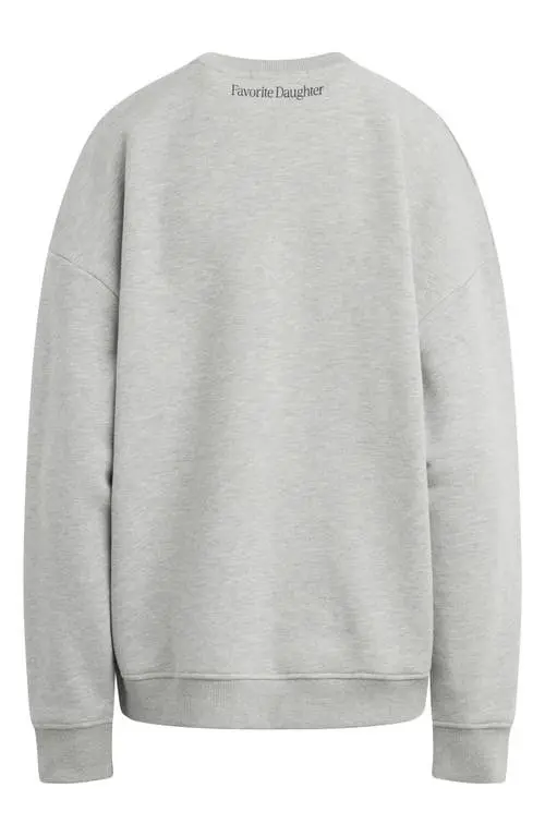 FAVORITE DAUGHTER Dog Mom Crewneck Sweatshirt