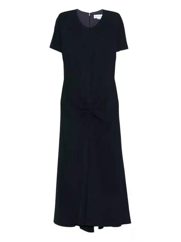 Victoria Beckham Gathered Midi Dress - Blue