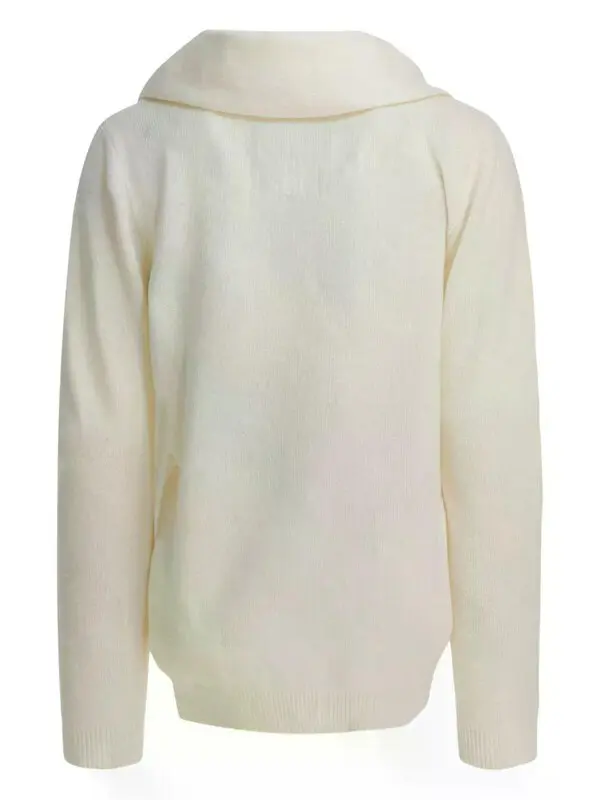 SANDBEIGE Scarf-detail Sweater
