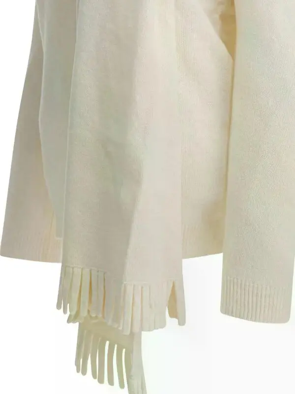 SANDBEIGE Scarf-detail Sweater