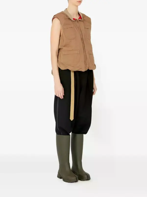 MAISON MARGIELA Linen-blend Waistcoat - Brown