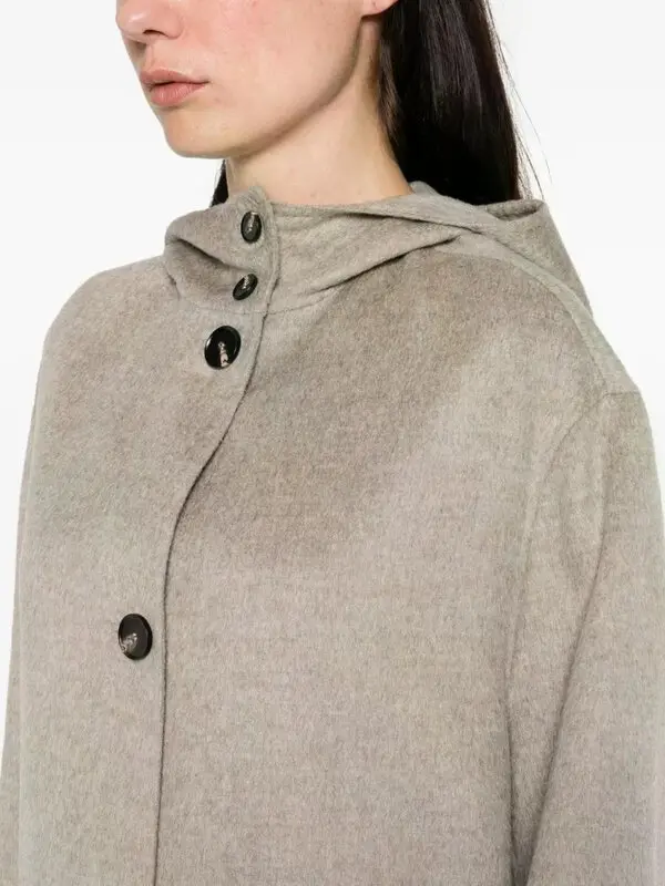 Liviana Conti Hooded Button Coat