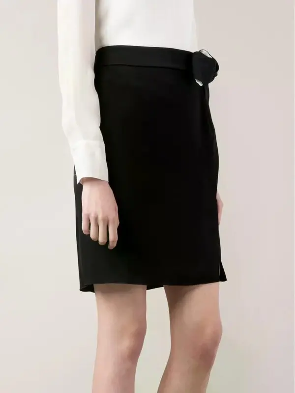LANVIN Straight Midi Skirt With Bow Detail